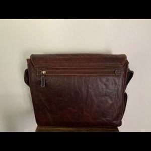 Old Angler | Bags | Old Angler Calfskin Handmade Leather Messenger Bag ...